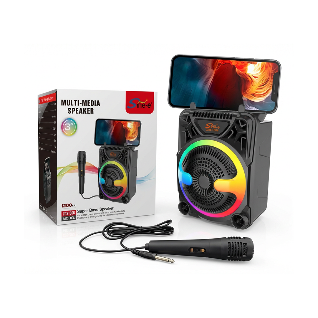 Cumpara Boxa Portabila Bluetooth Cu Microfon Si Radio FM | 24W PMPO ...