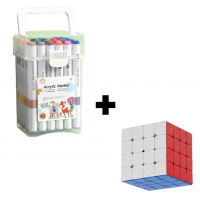 Cumpara Pachet Promo | Cub Rubik 4x4x4 MoYu Mei-long + Set 48 Markere ...